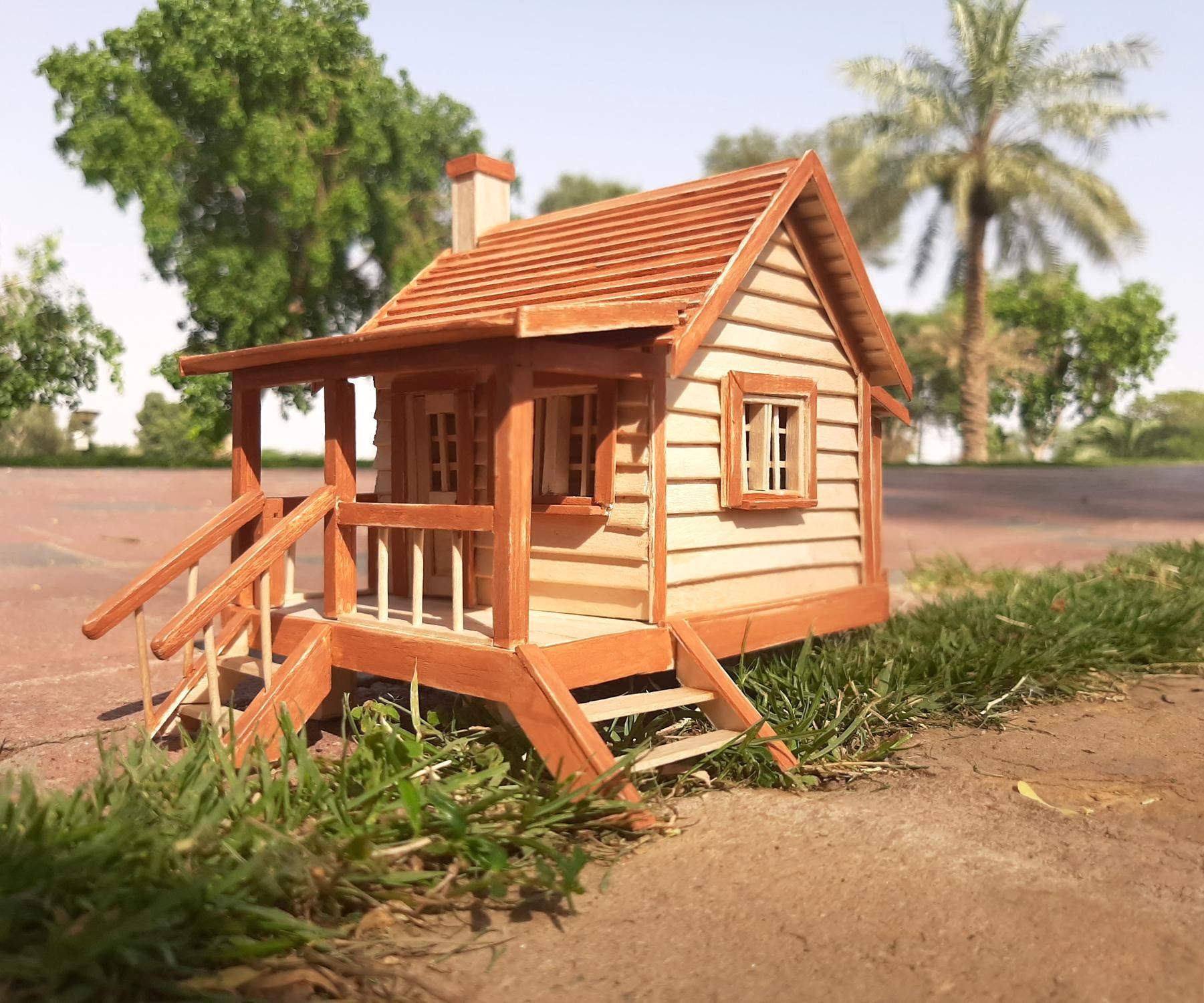 Western Wooden House Using Popsicle Stick : 3 Steps (with Pictures ...
