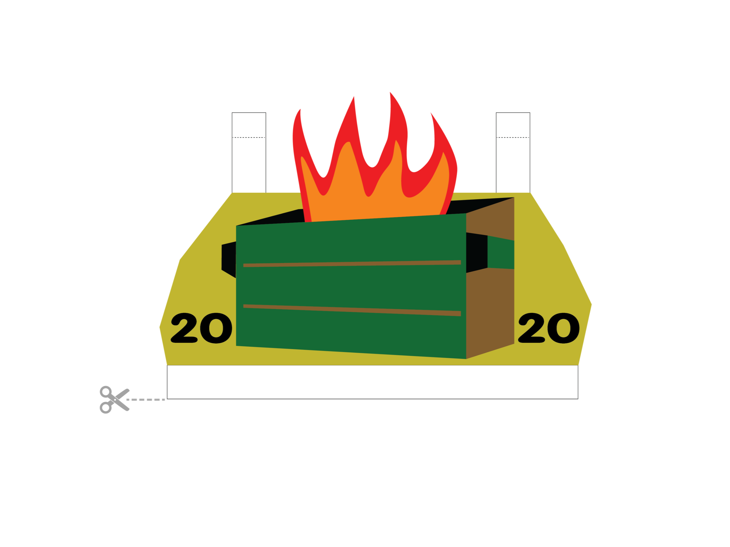 Dumpster Fire Pop-Up / Light-Up New Year Card : 6 Steps (with Pictures ...