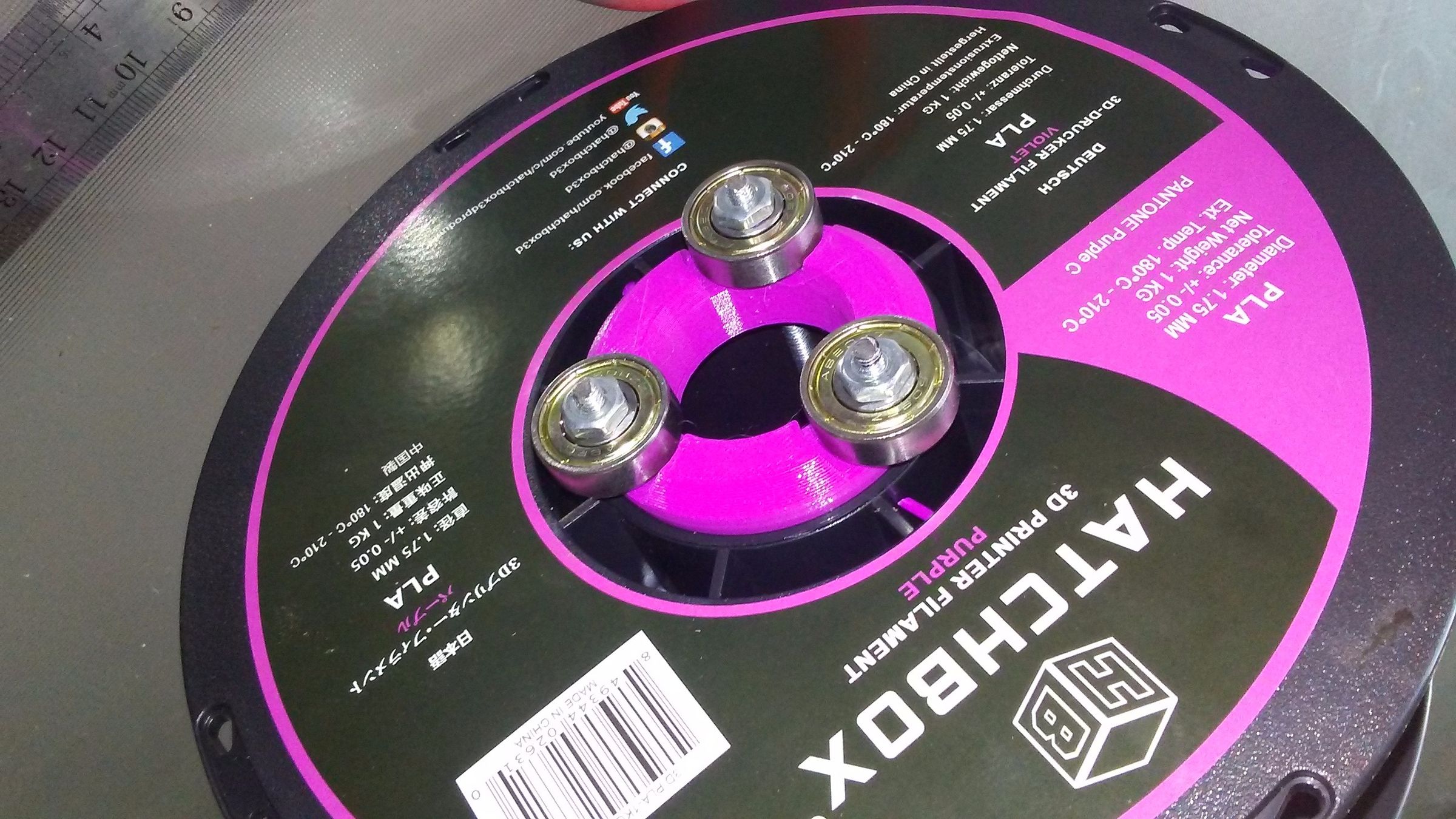 Expanded Spool Holder, Filament Guide, & Spool Hub : 4 Steps (with ...
