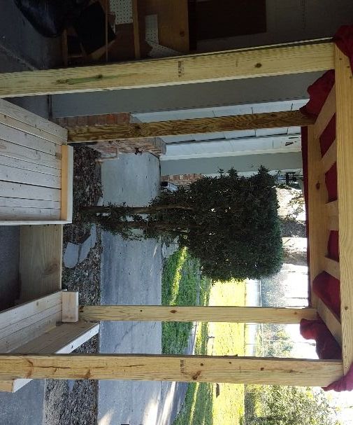 Sand Box W/ Lid That Opens Into Bench and a Canopy : 6 Steps (with ...