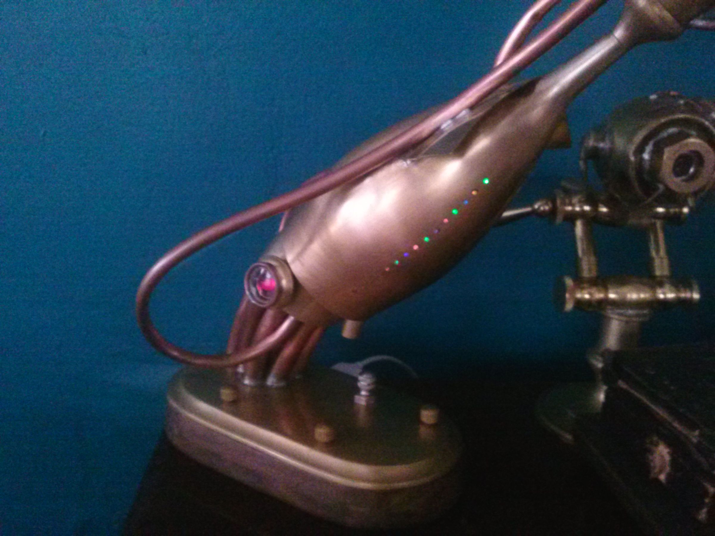 Fiber Optic Steampunk Squid Lamp : 8 Steps (with Pictures) - Instructables
