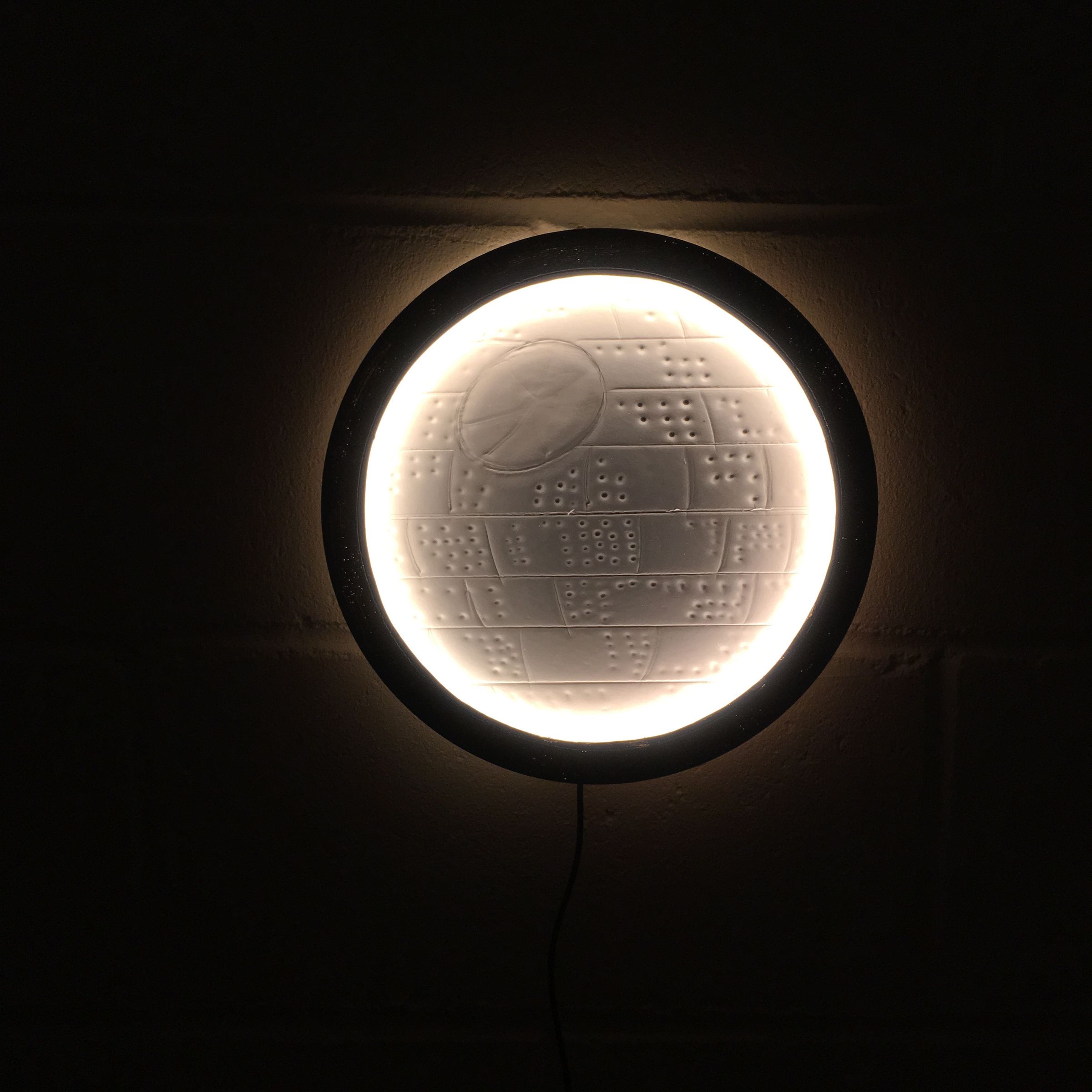 That's No Moon... It's a DEATH STAR Wall Light : 6 Steps (with Pictures ...