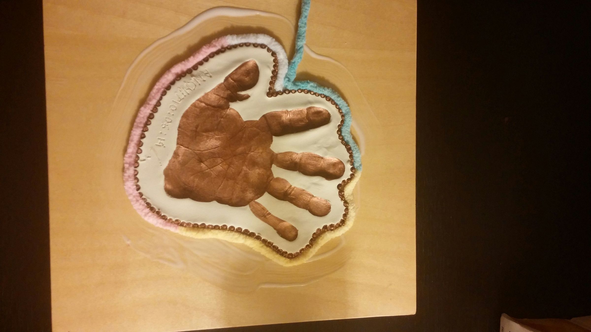 Framed Hand-print With Yarn and Cardboard : 6 Steps - Instructables