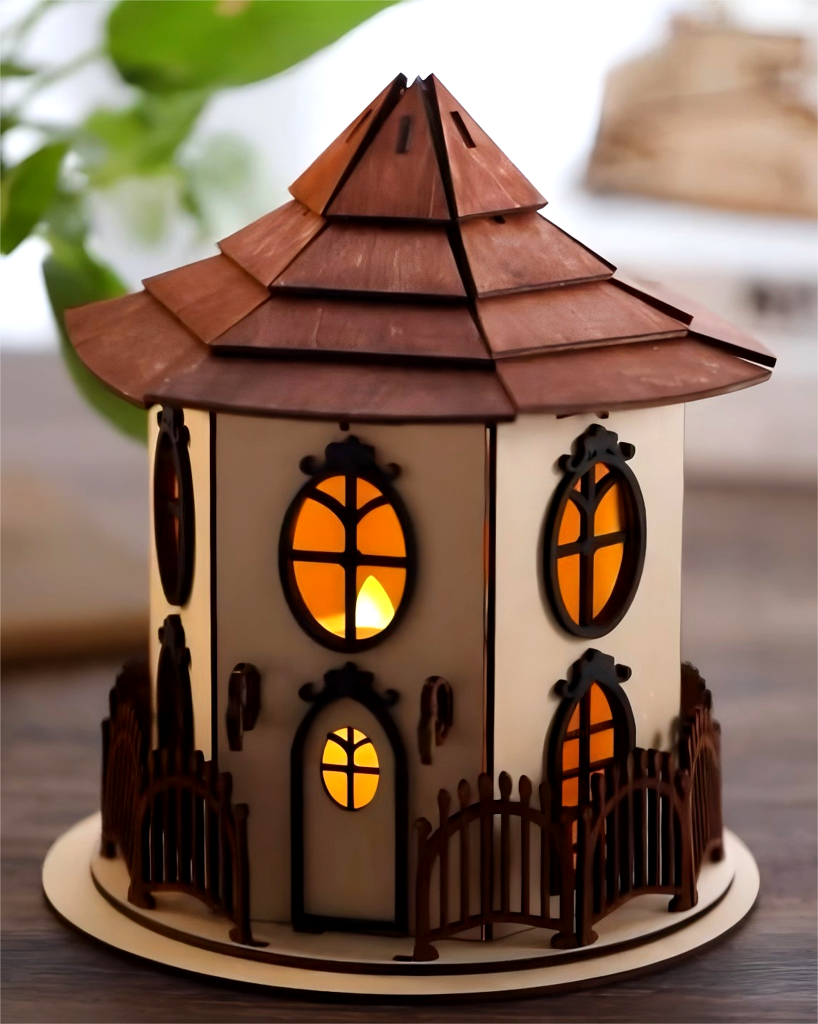 DIY Wooden Bedside Lamp | Laser Cut, Ambient Lighting, Custom Wood Art ...