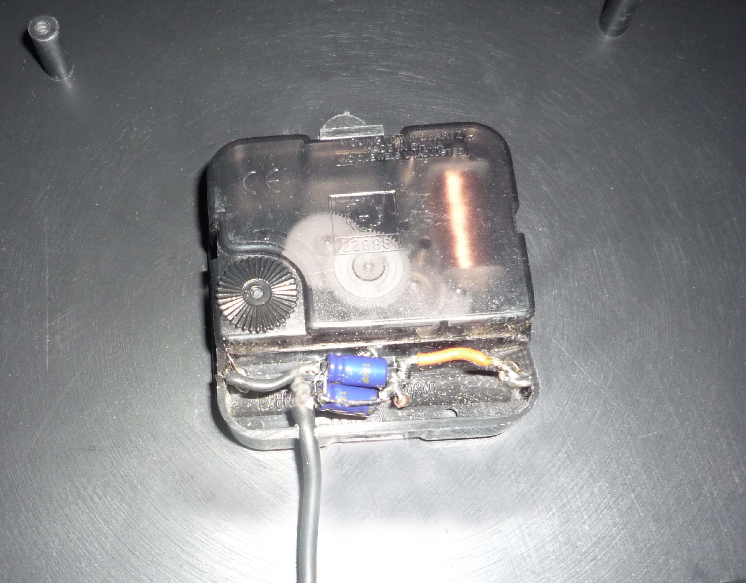 Quartz Clock Power Supply Hack (AA Battery to AC Power) : 6 Steps ...