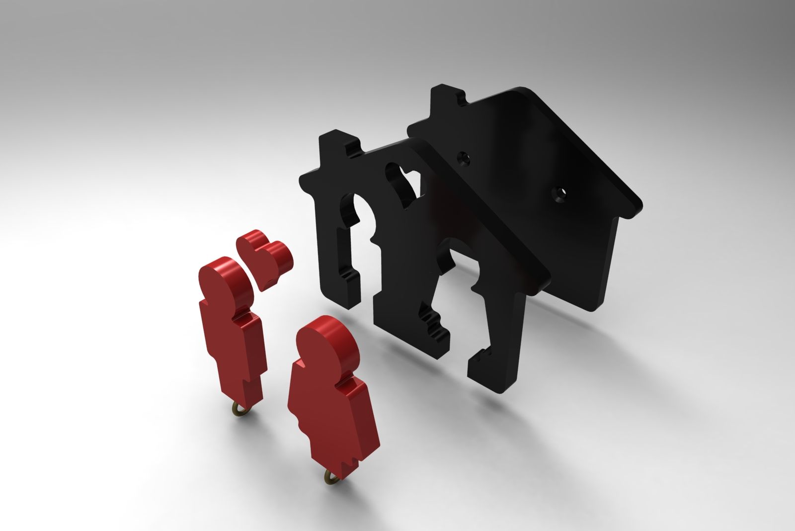 'His and Her' Laser Cut Keyring : 12 Steps (with Pictures) - Instructables