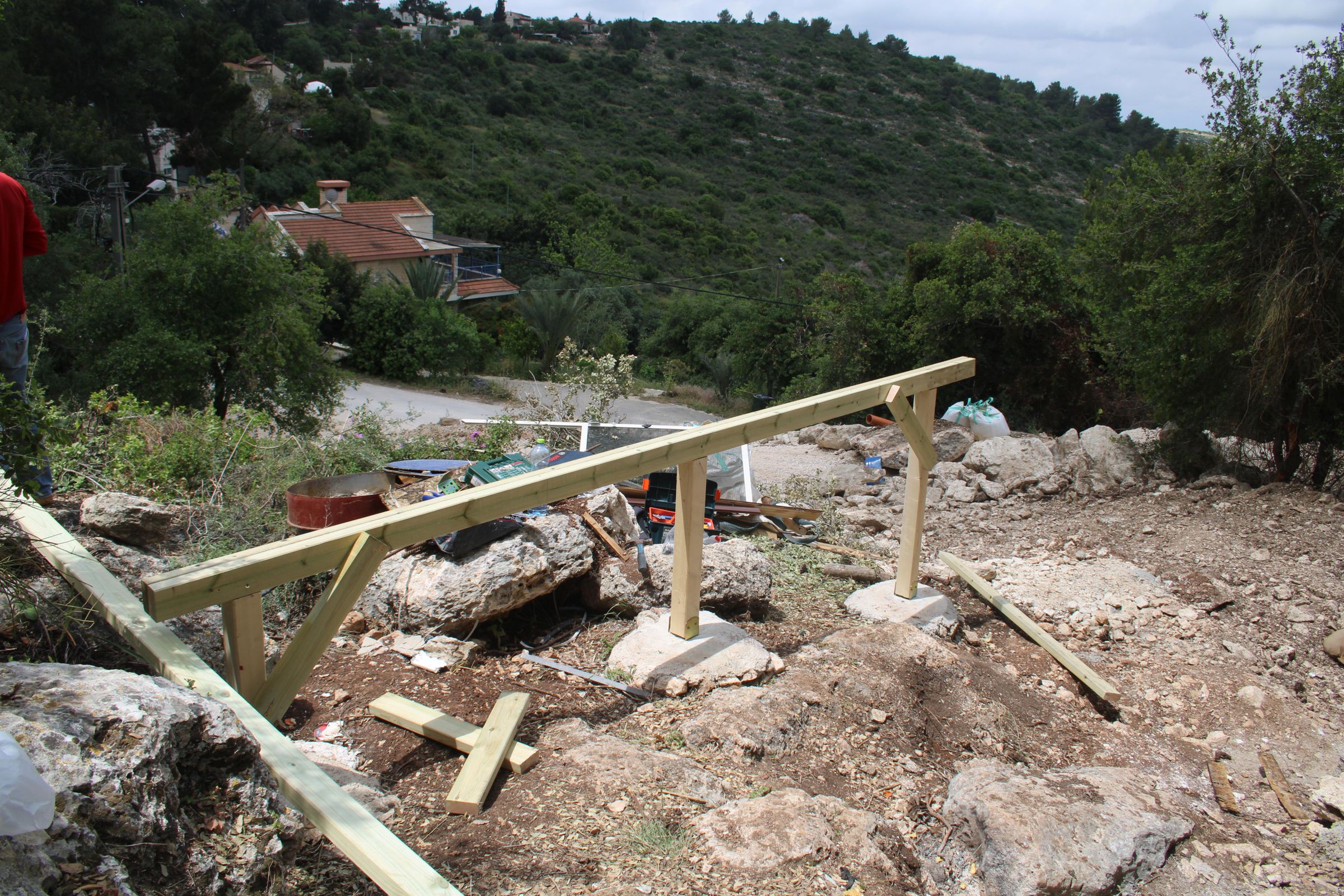 Elevated Wooden Deck (With Stairs) : 11 Steps (with Pictures ...