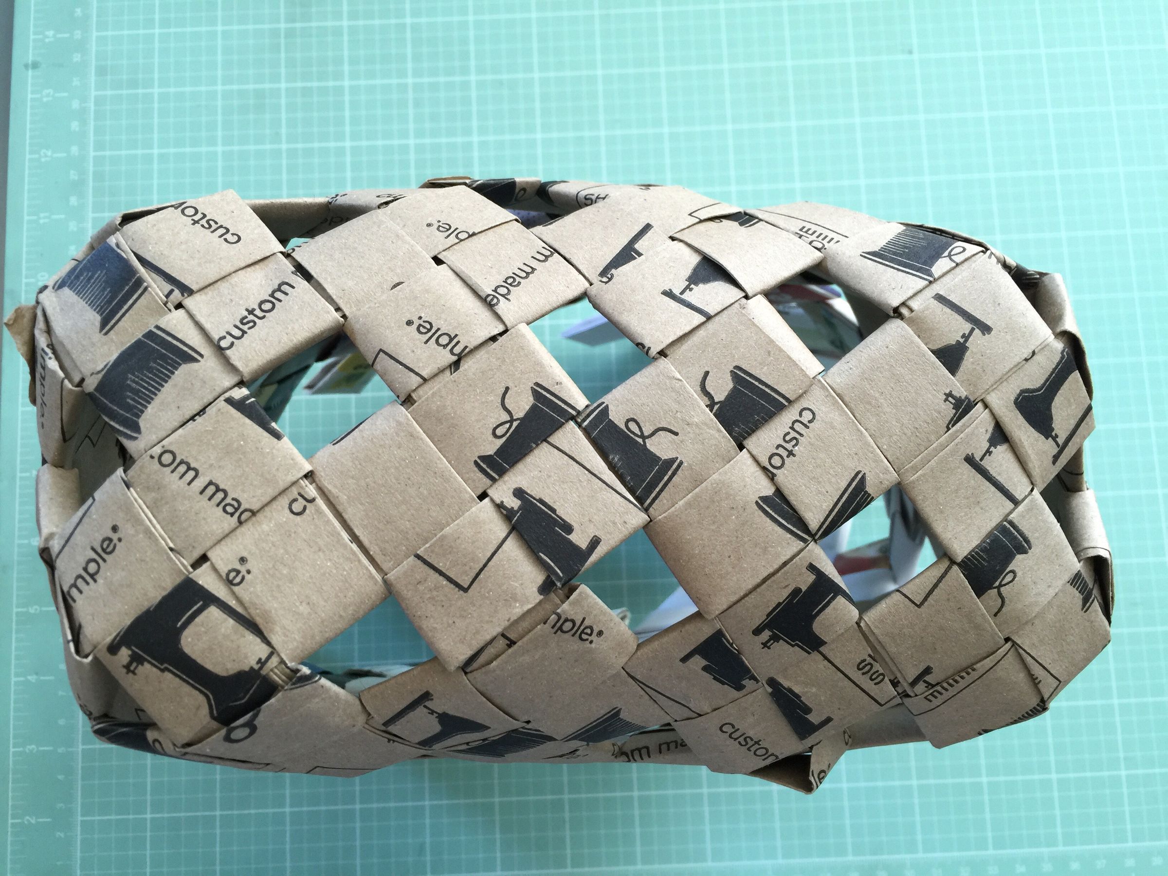 Woven Basket Made Out of Recycled Paper / Junk Mail : 8 Steps (with ...