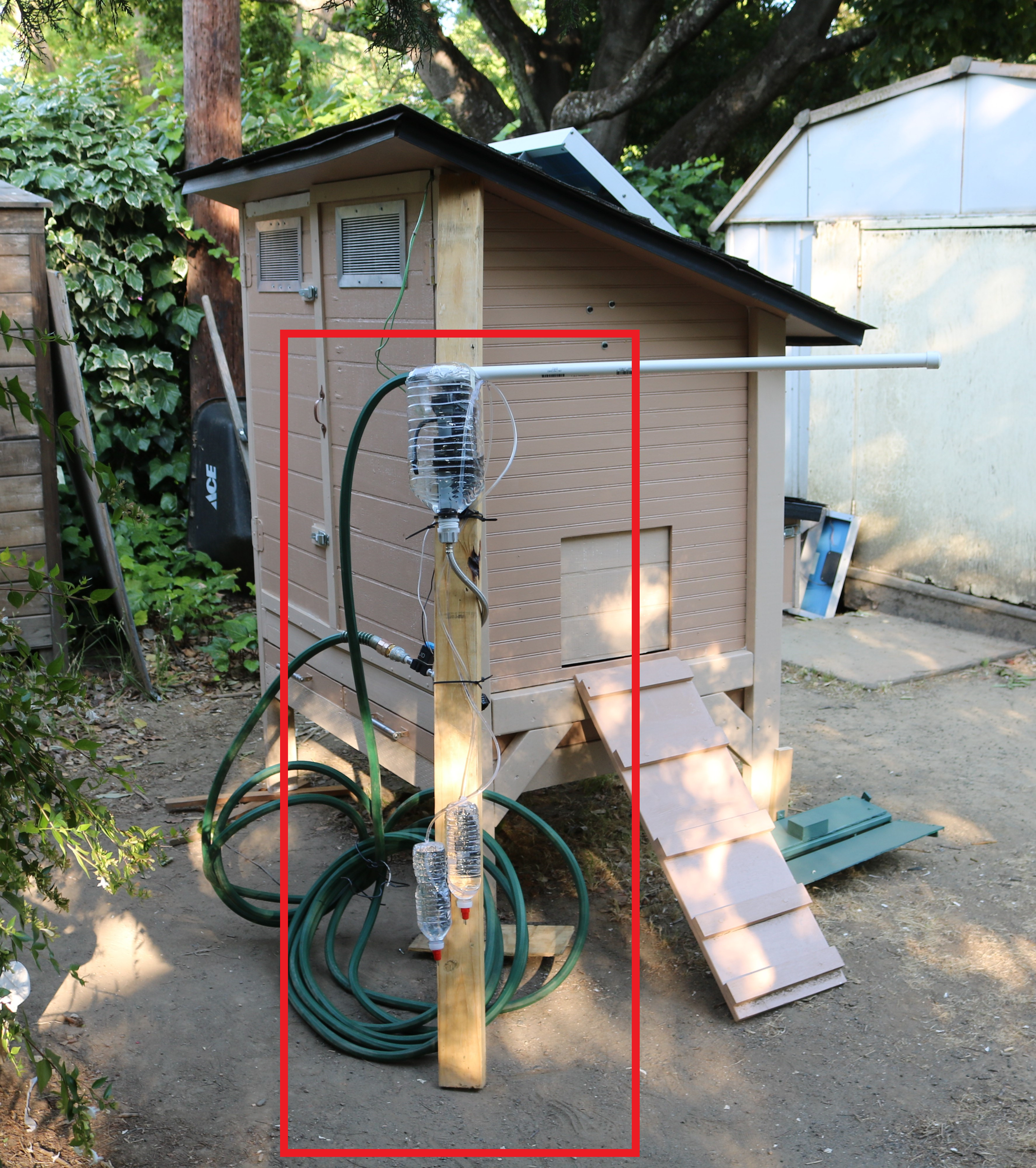Automatic Chicken Watering System With Upcycled Bottles : 14 Steps ...