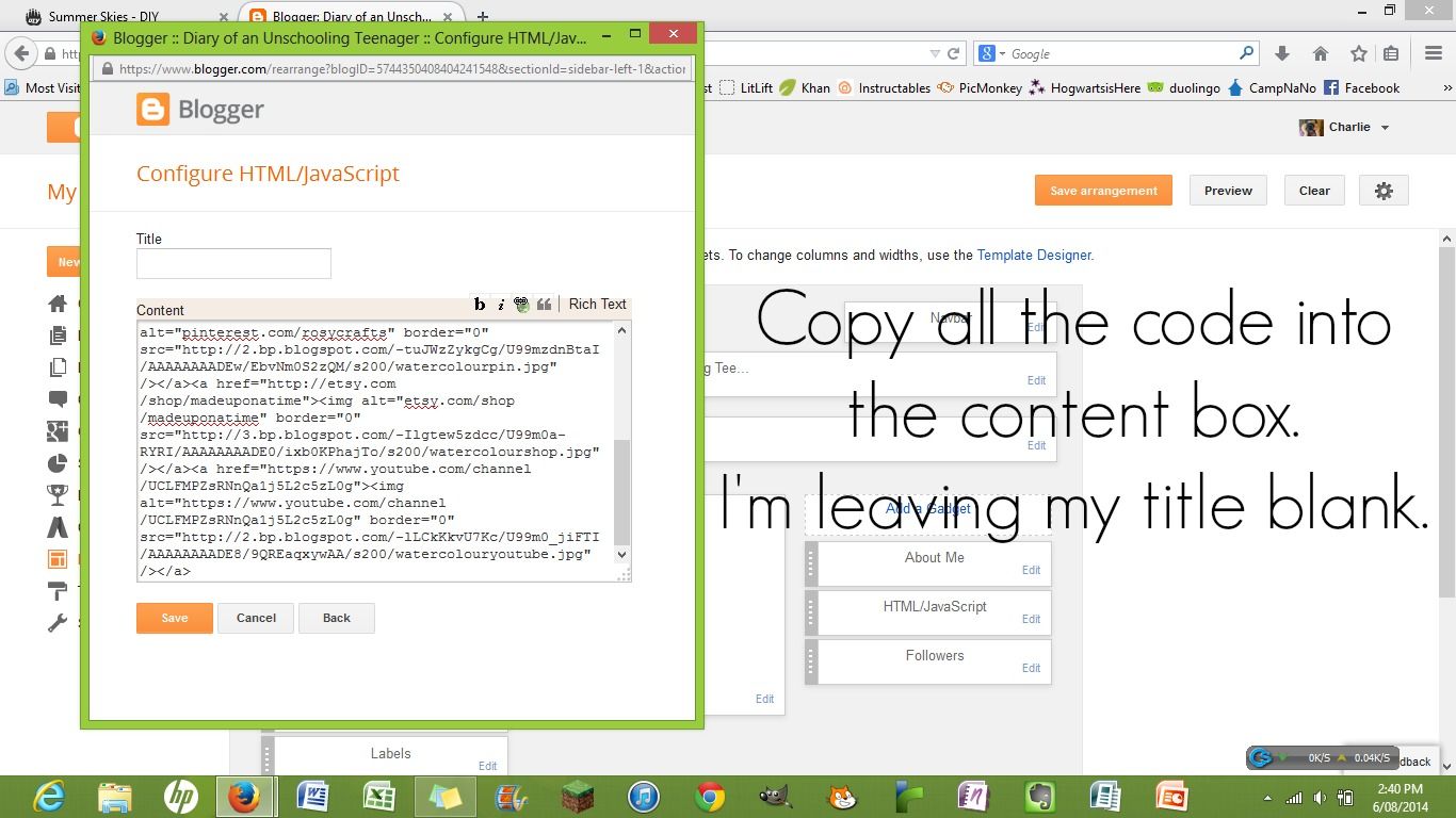 How to Add Social Media Buttons to You Blogger (Blogspot) Blog : 11 ...