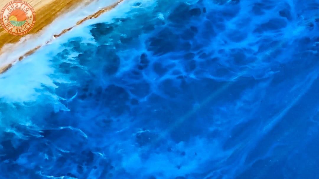 How to Make Epoxy Resin Ocean Art With Waves : 14 Steps (with Pictures ...