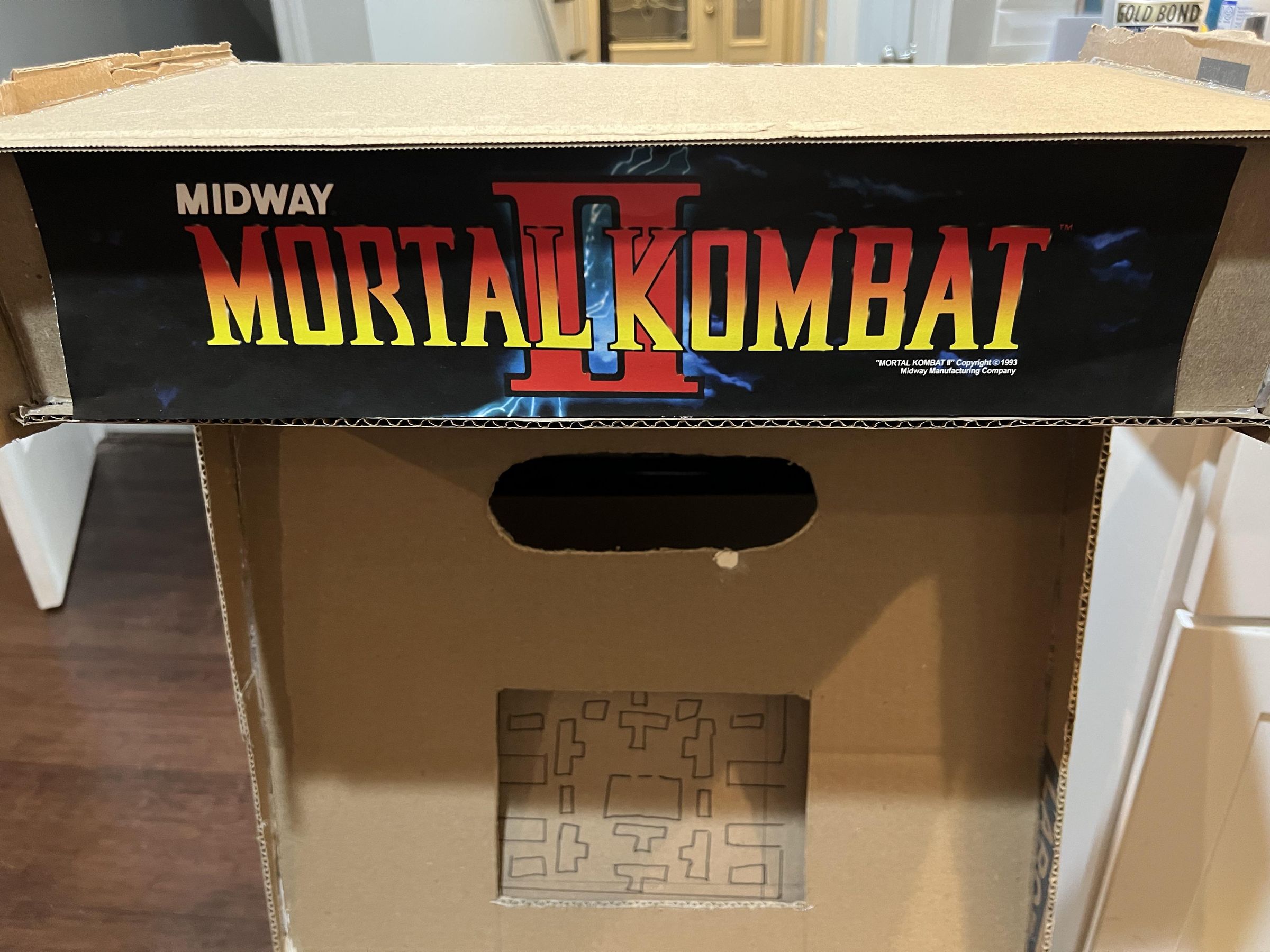 DIY Glowing Arcade Halloween Cardboard Costume : 11 Steps (with ...