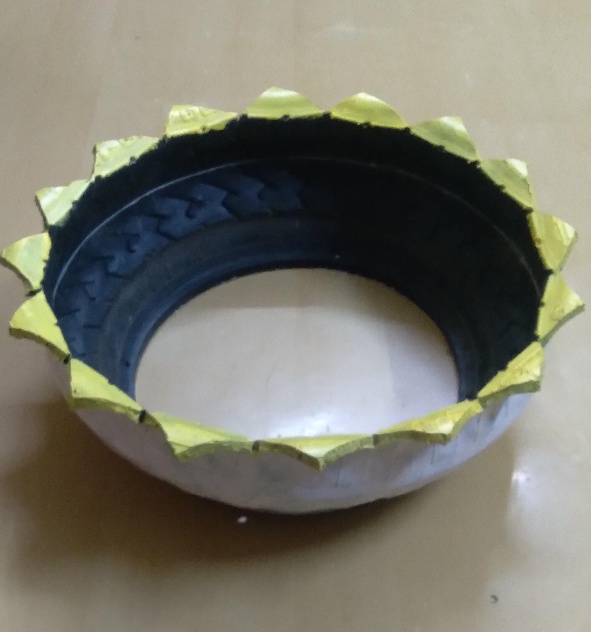 Recycling Tyre & Converting It Into a Plant Pot : 17 Steps (with ...
