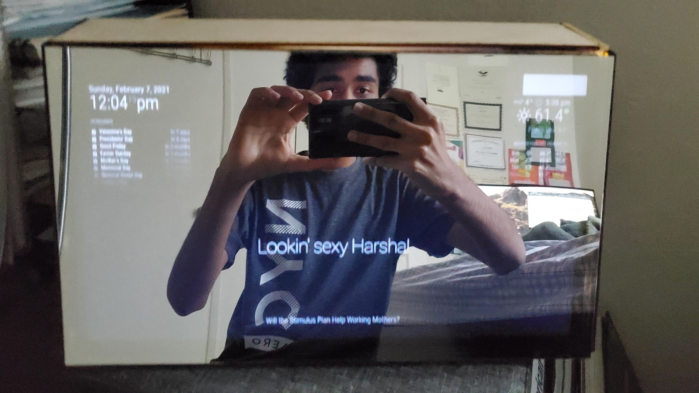 DIY Smart Mirror W/ Google Assistant & Wireless Charging - 2021 : 9 ...