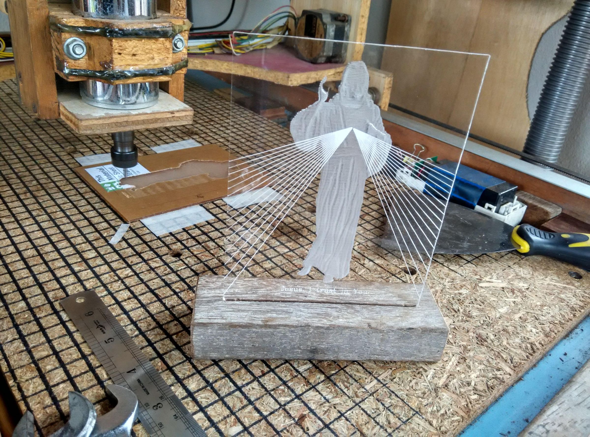 2.5D Divine Mercy Edge Lit Acrylic Lamp : 4 Steps (with Pictures ...