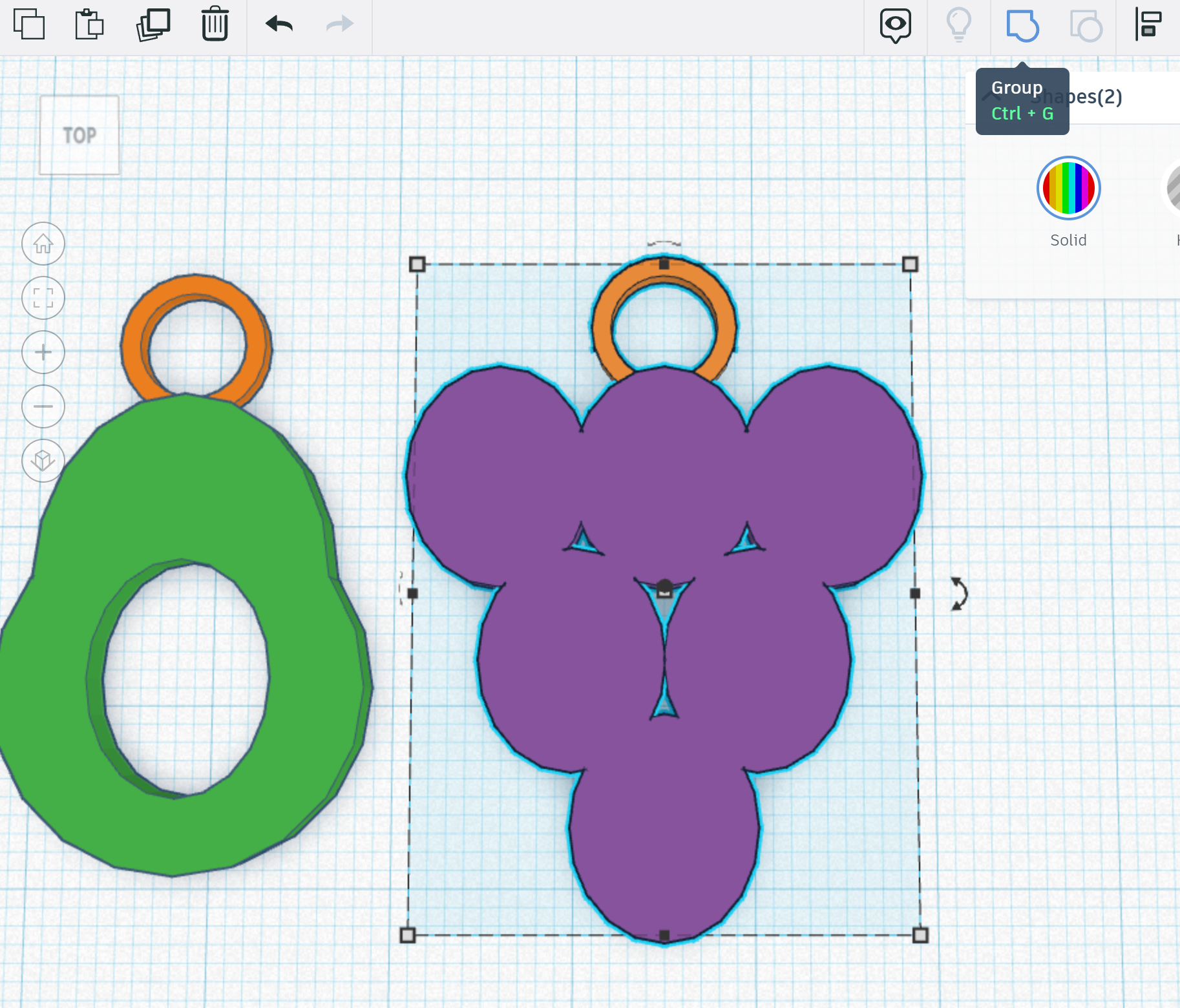 Tinkercad: Making Colorful Fruit Keychains : 10 Steps - Instructables