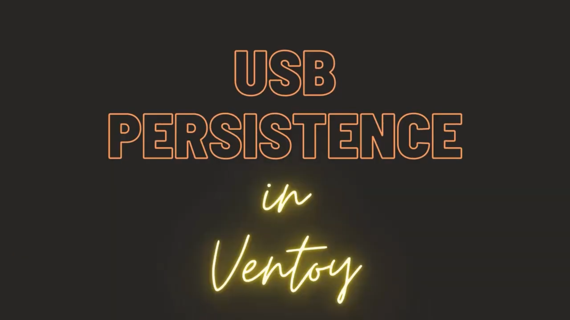 USB Pesistence in Ventoy : 12 Steps - Instructables