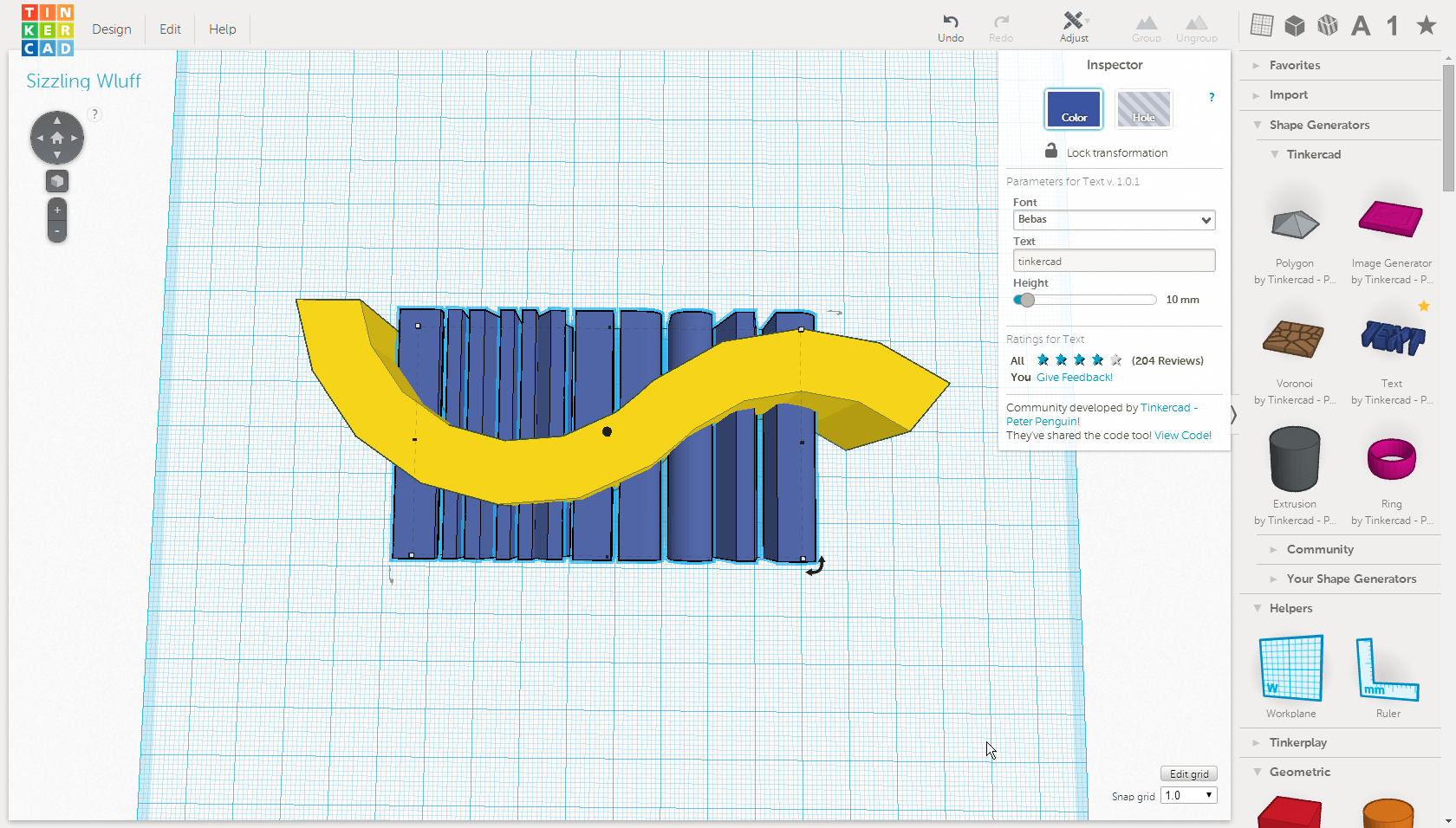 Tinkercad: Easy to Create Curve Text : 6 Steps (with Pictures) - Instructables