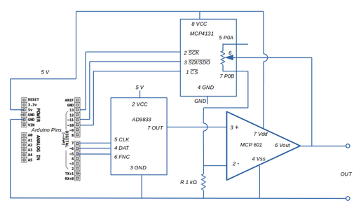 Arduino Controlled Ad9833 Function Generator With Variable Gain 8