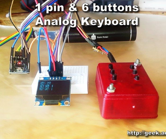1 Pin & 6 Buttons - Analog Keyboard : 4 Steps - Instructables