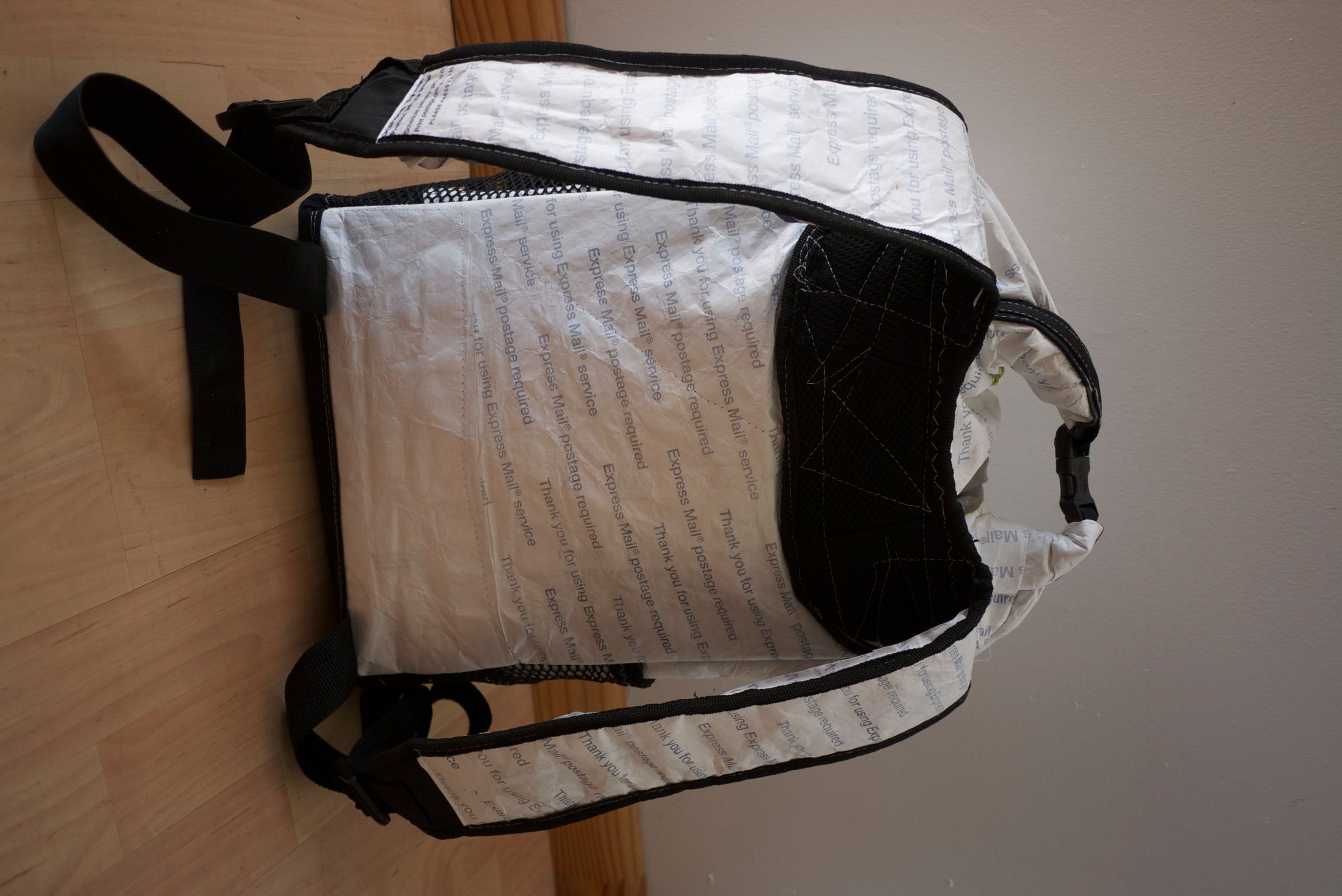 Tyvek Roll Top Backpack Made From USPS Tyvek Envelopes. - Instructables