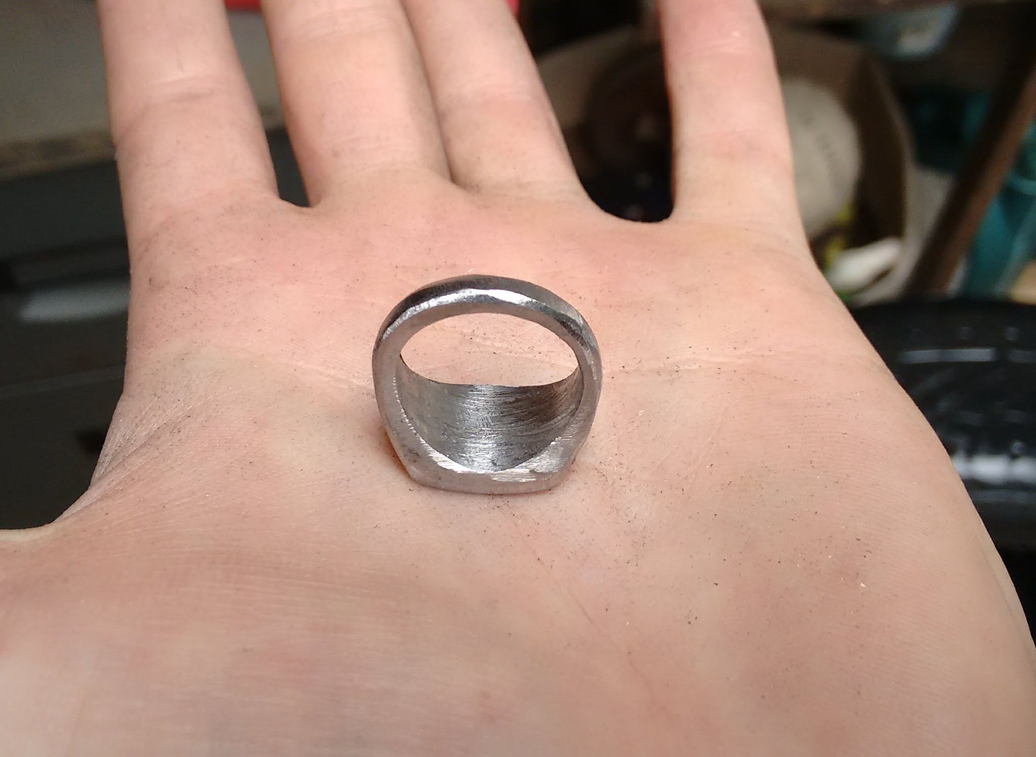 Steel Nut to Signet Ring : 4 Steps (with Pictures) - Instructables