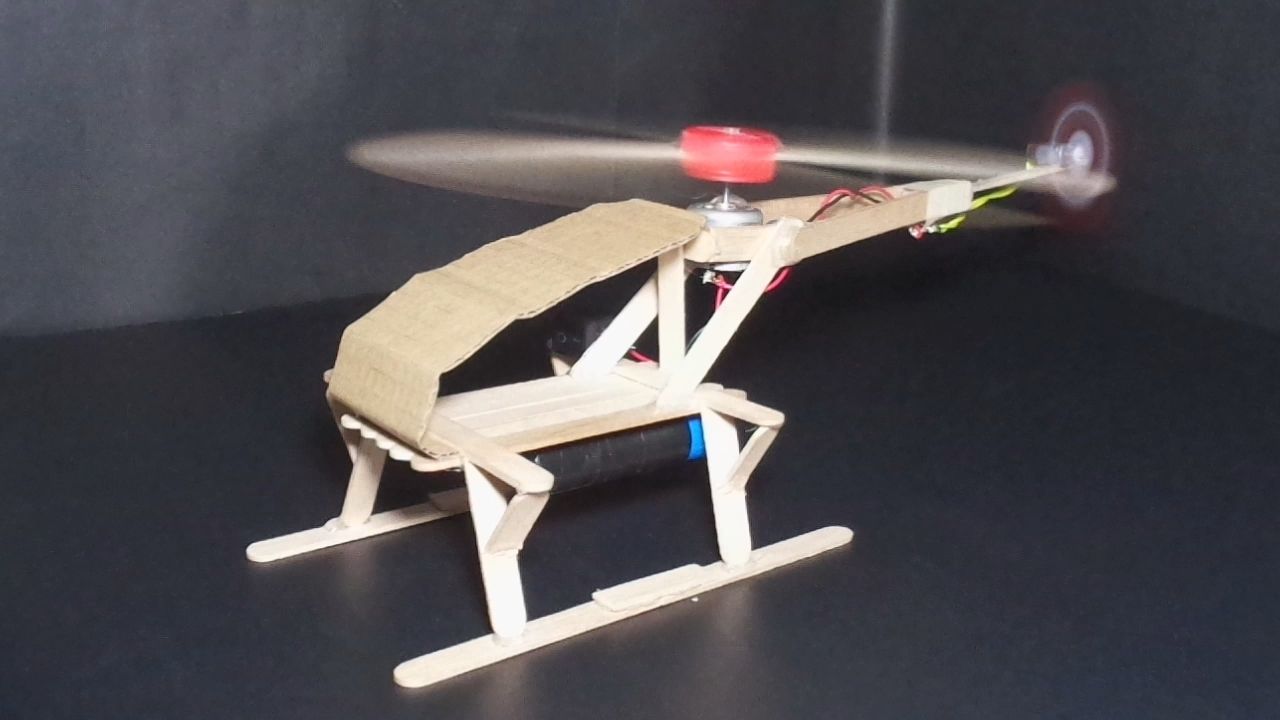 Make a Popsicle Stick Helicopter : 4 Steps - Instructables