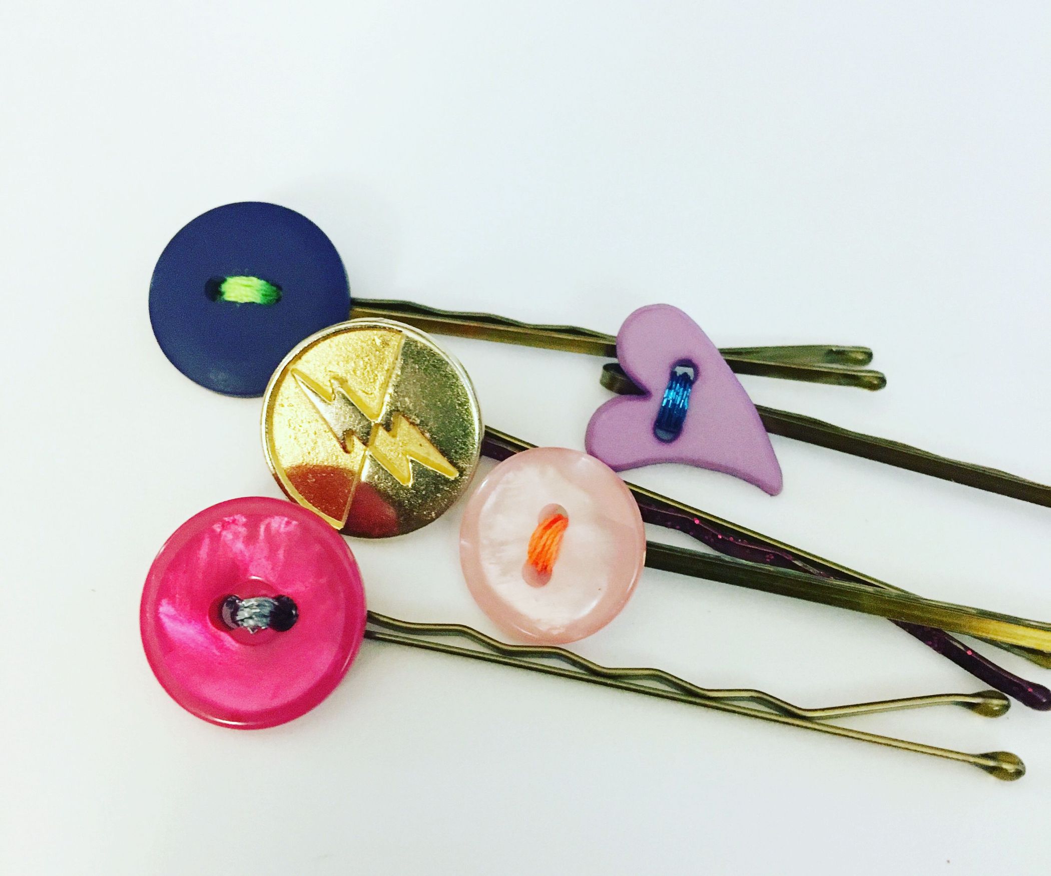 Button Hair Pins : 4 Steps (with Pictures) - Instructables