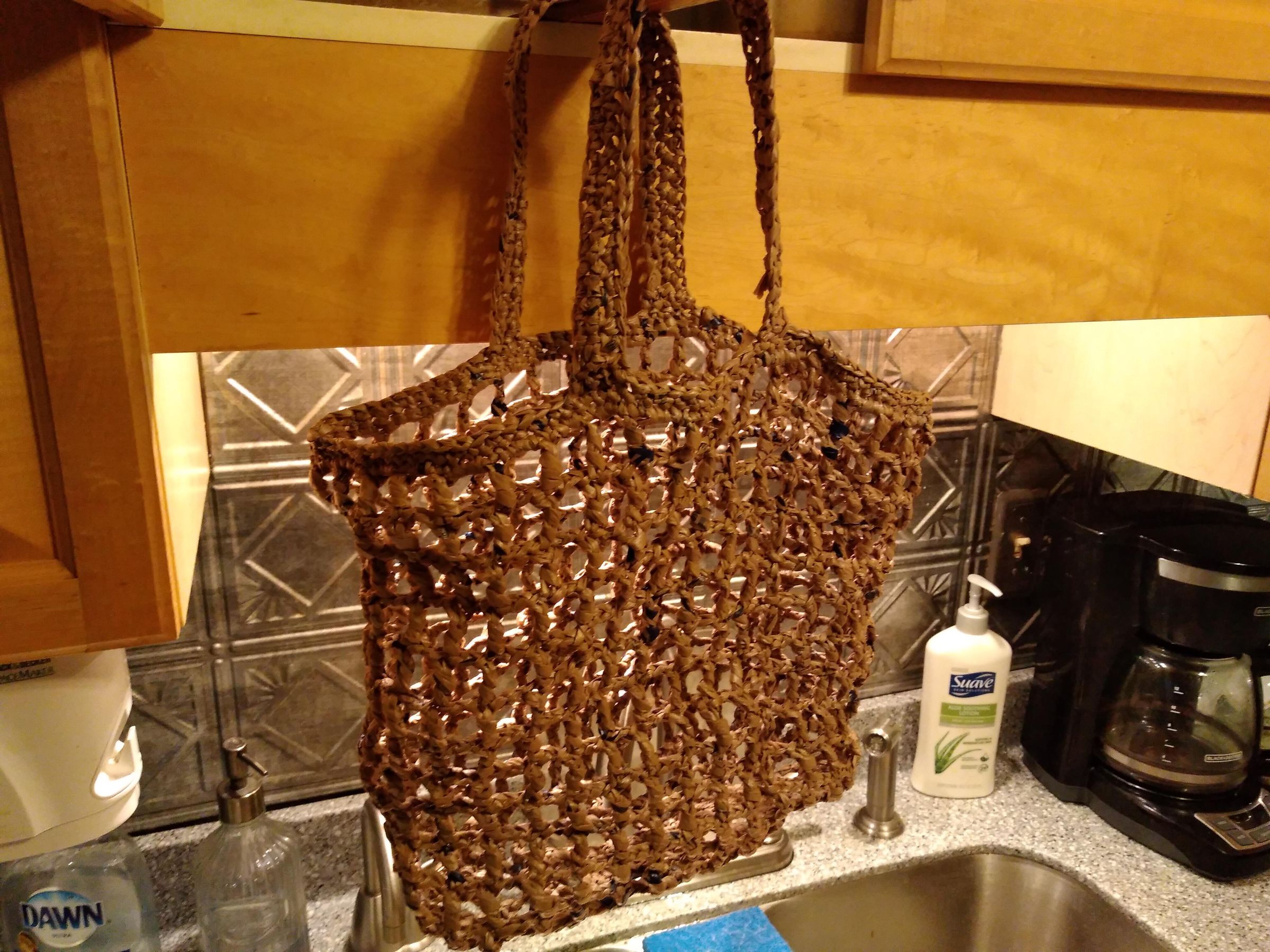 (Roomier) Mesh Tote Bags From Single-Use Plastic Bags : 8 Steps (with ...