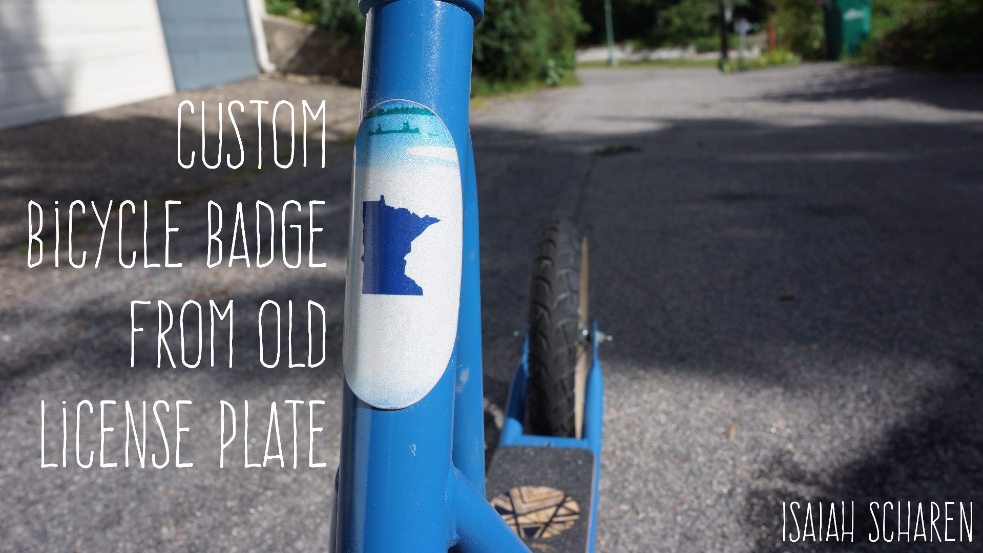 Upcycled License Plate Bike Badge : 7 Steps (with Pictures) - Instructables