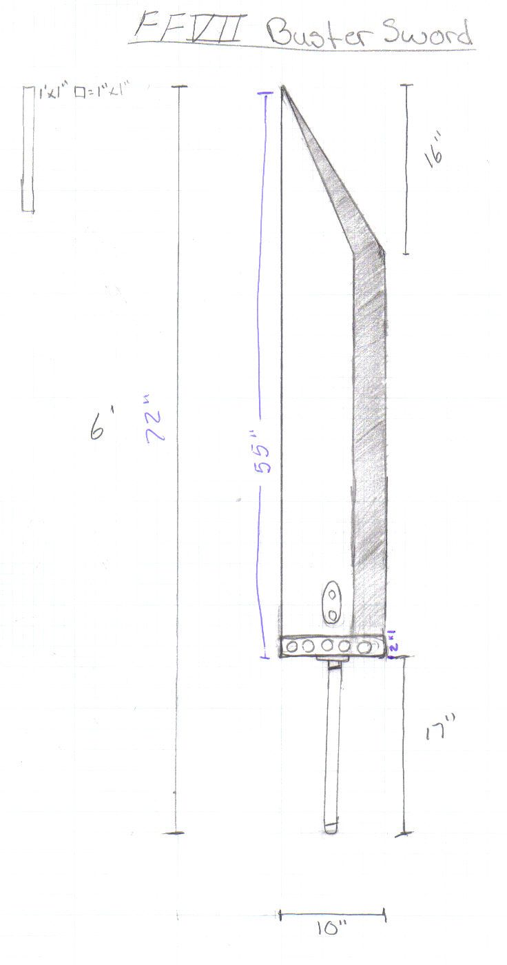 FFVII Buster Sword Tutorial : 9 Steps - Instructables