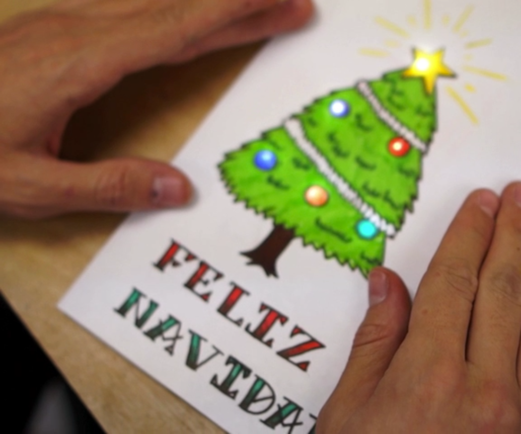 Holiday Cards With Chibitronics - Blinking LED Circuit Stickers (with ...