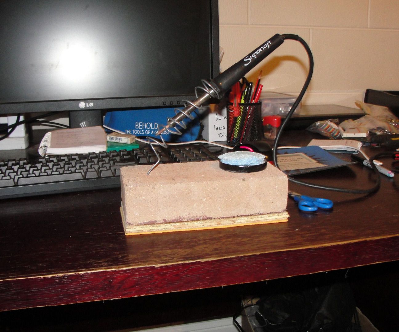 Soldering Iron Holder From Brick : 7 Steps (with Pictures) - Instructables