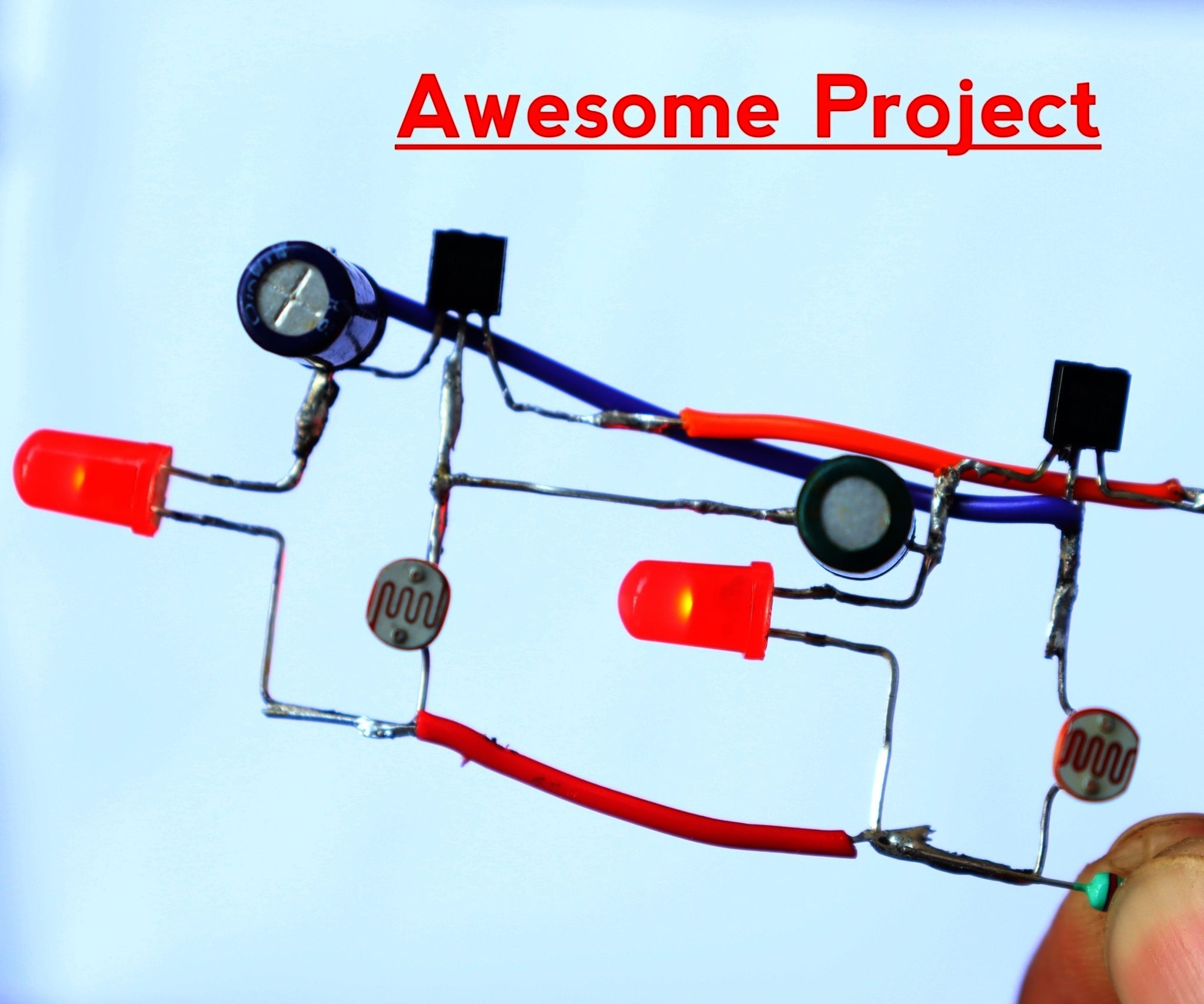 Light Sensitive Double LED Blinker : 13 Steps - Instructables