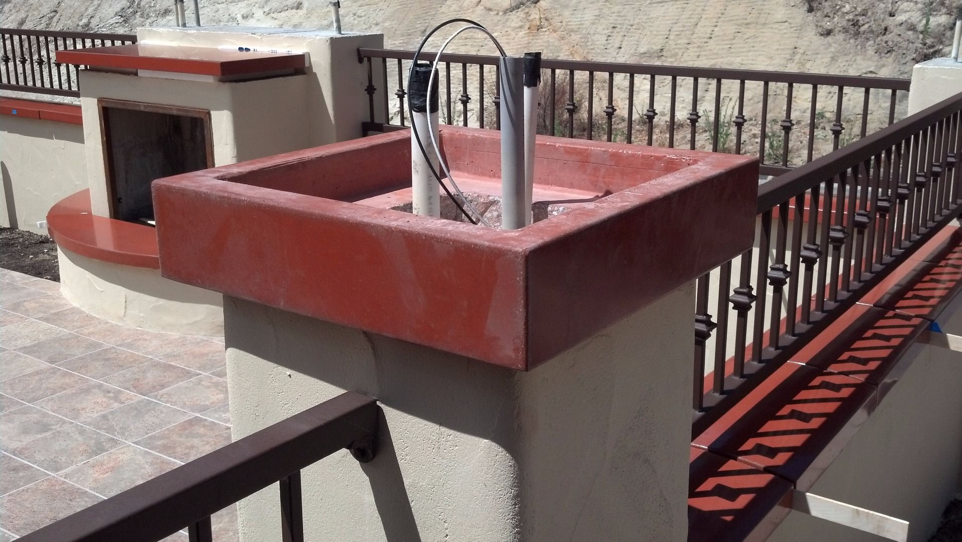 Architectural Cast Concrete: Wall Caps, Column Caps, and Fireplace ...