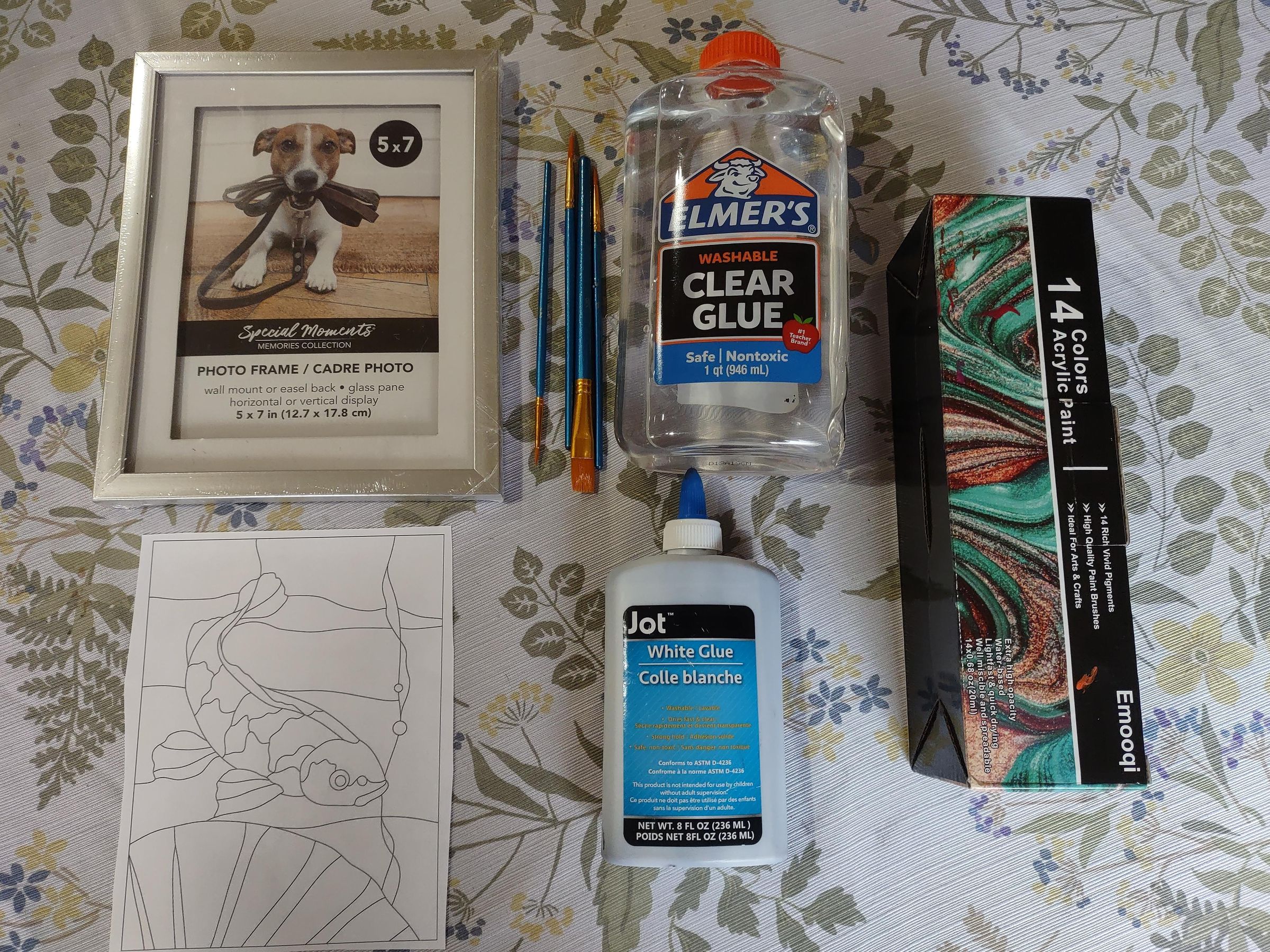 Easy Faux Stained Glass With Paint and Glue! : 4 Steps (with Pictures ...
