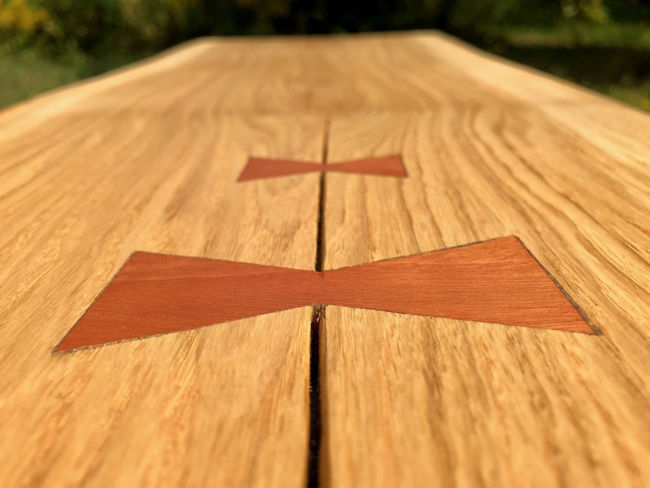 Live Edge Slab Coffee Table With Bow Ties : 11 Steps (with Pictures ...