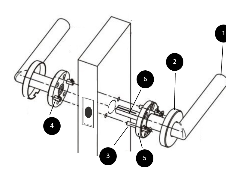 How to Install a Passage Door Lever : 4 Steps (with Pictures ...