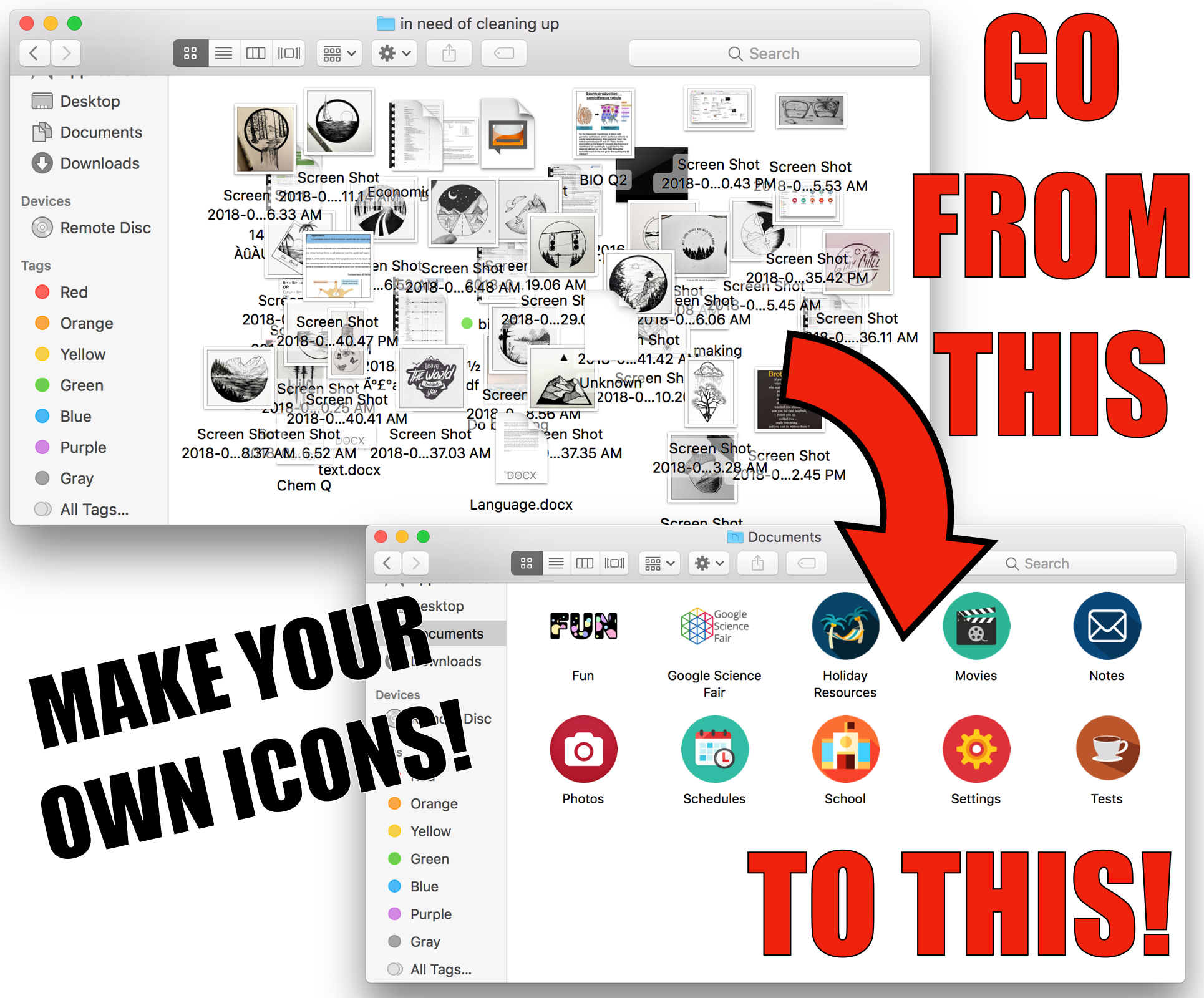 How to Organize Your Computer With DIY Icons (Mac) : 8 Steps ...