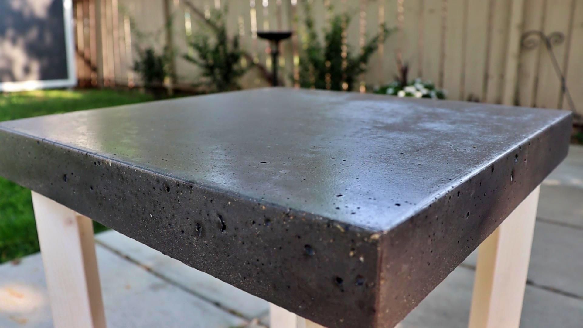 DIY Concrete and Wood End Tables : 14 Steps (with Pictures) - Instructables