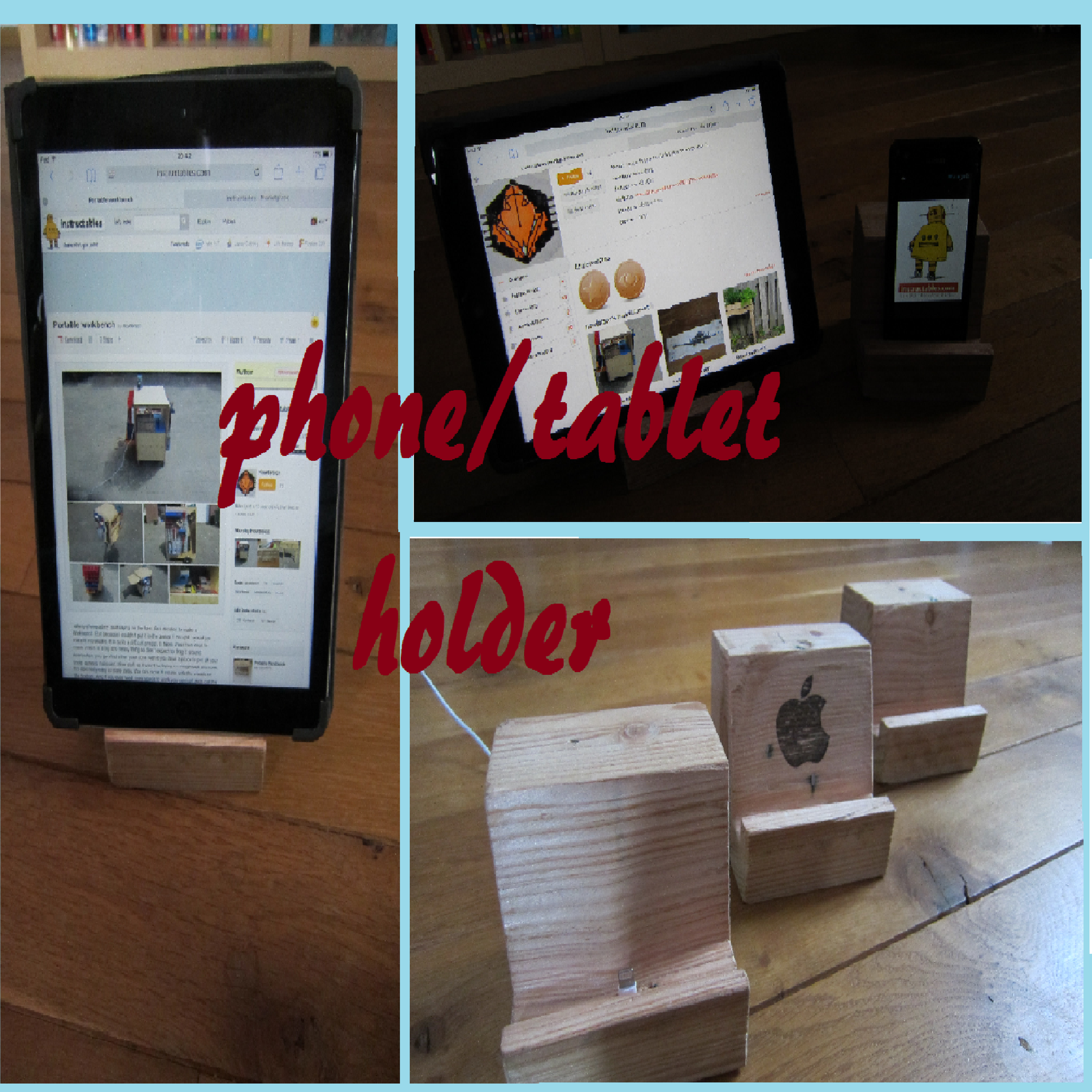 Pallet Block Phone/tablet Holder : 3 Steps - Instructables