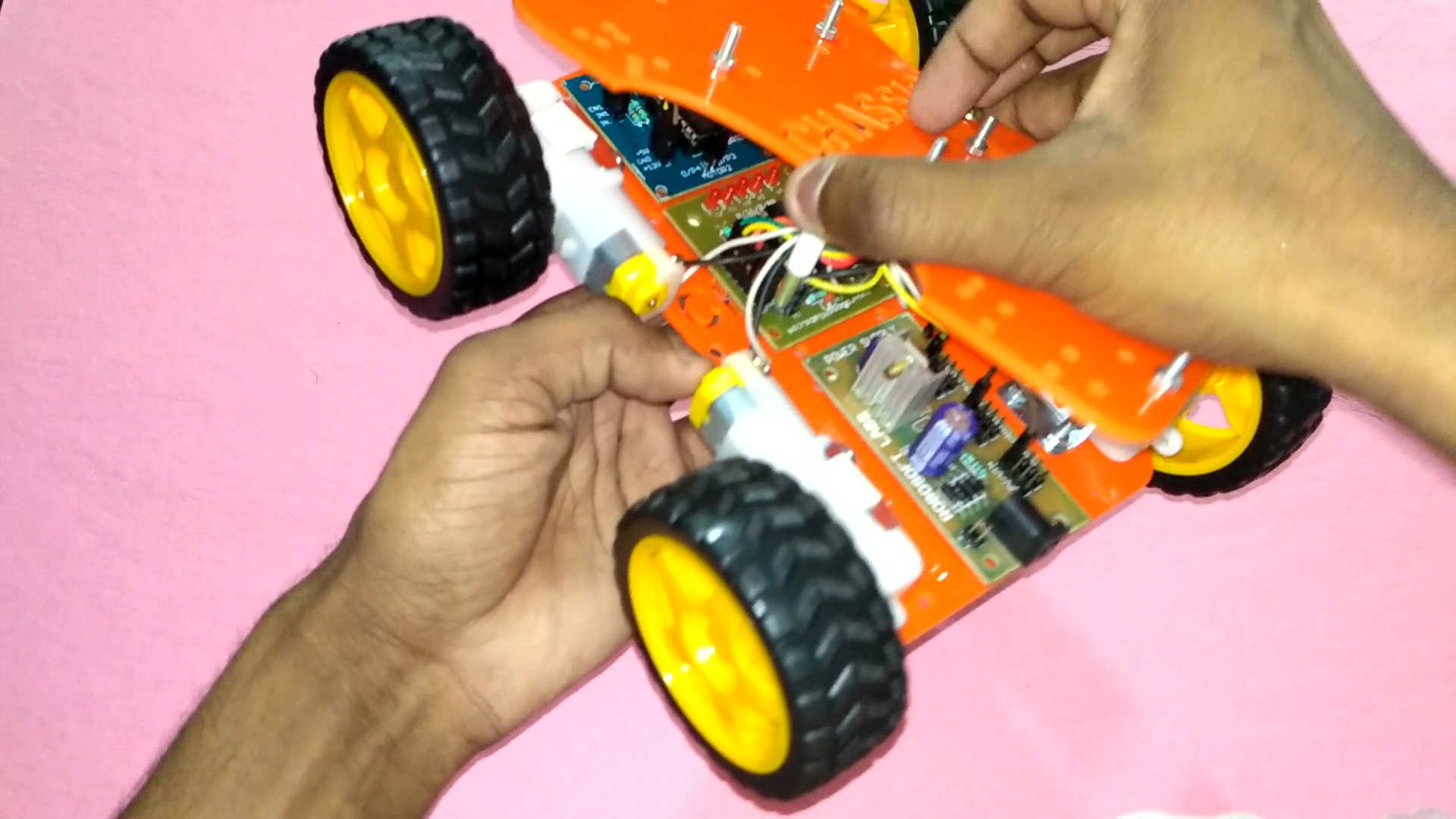 How to Make a Mobile Controlled Robot | DTMF Based | Without ...
