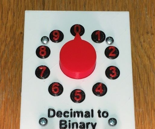 Mostly 3D Printed Binary Encoder : 4 Steps (with Pictures) - Instructables