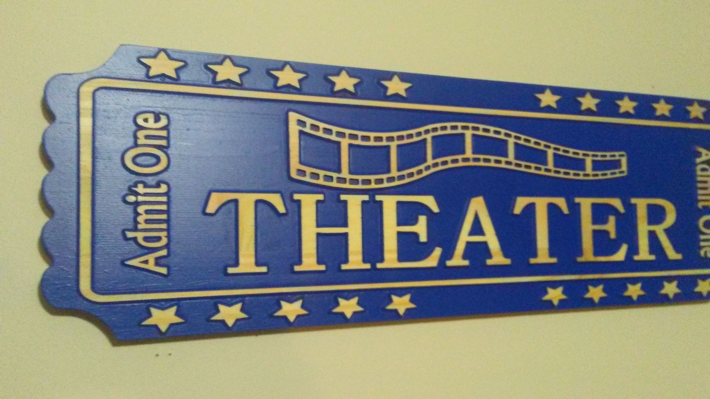 Giant Movie Ticket Sign : 7 Steps (with Pictures) - Instructables