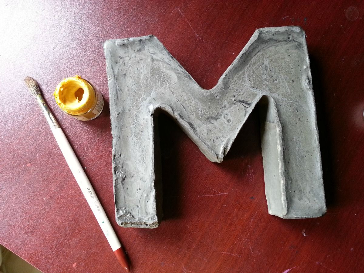 DIY Concrete Letter : 7 Steps (with Pictures) - Instructables