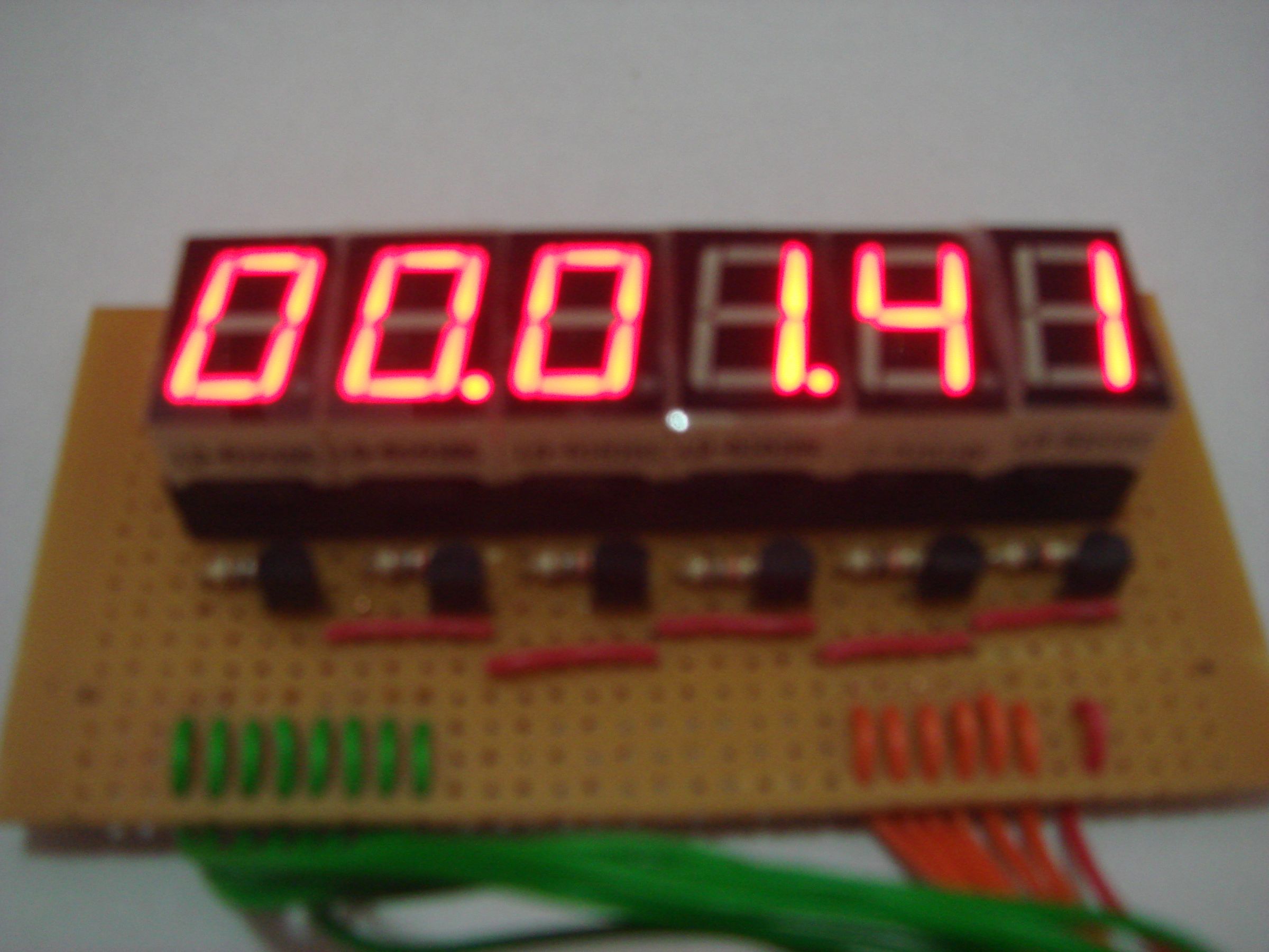 Digital Clock Using 7 Segment Display Controlled Using TV Remote : 12 ...
