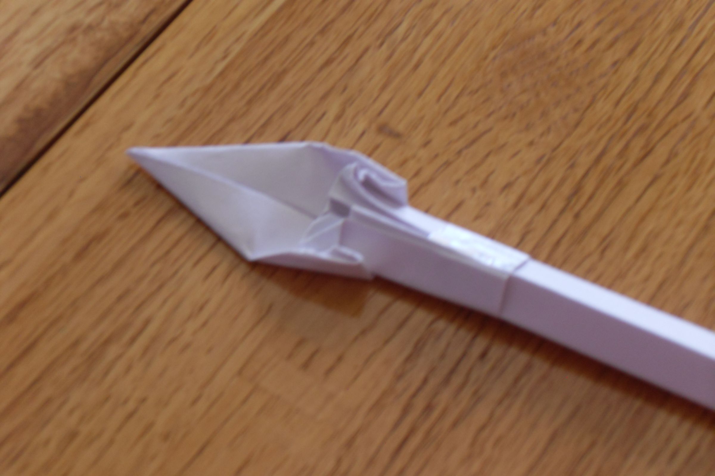 Origami Paper Spear : 4 Steps - Instructables