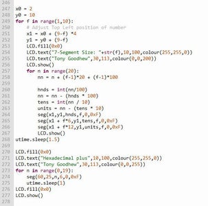 Simulated 7-Segment Numbers With Pico and Waveshare Display : 7 Steps - Instructables