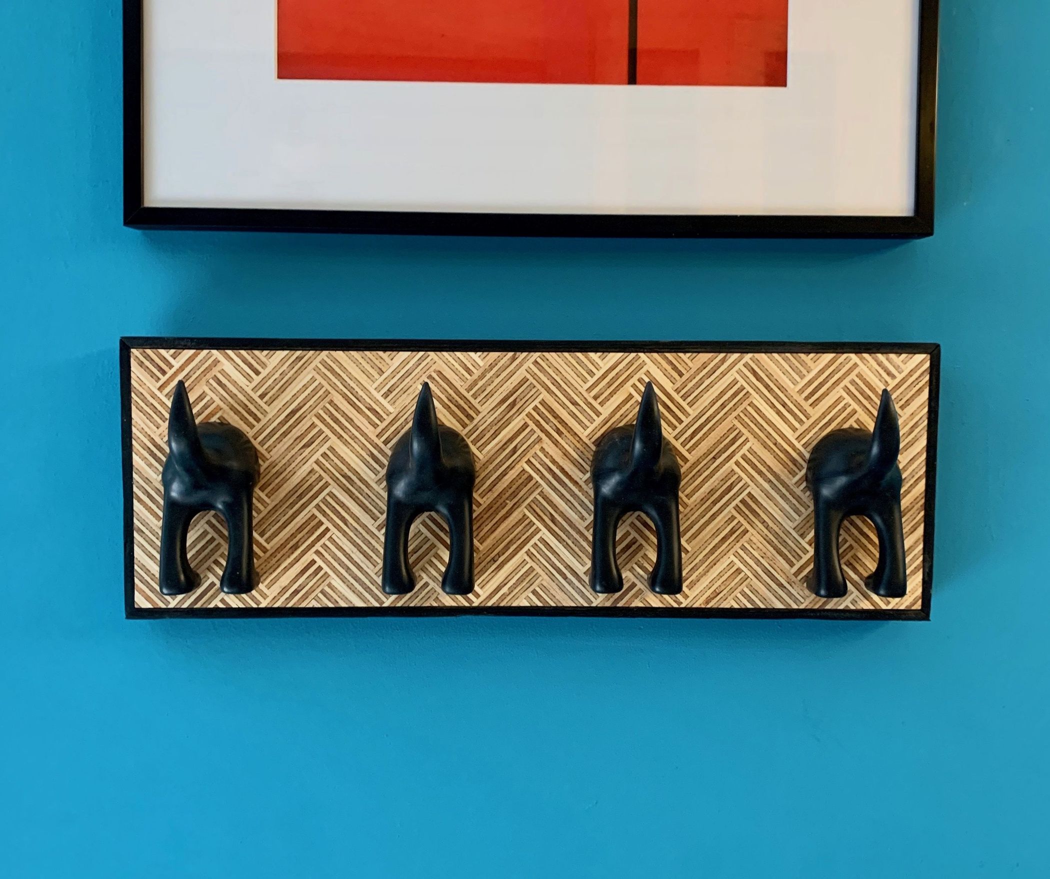 Dog Butt Leash Hanger With Herringbone Pattern! : 7 Steps (with ...