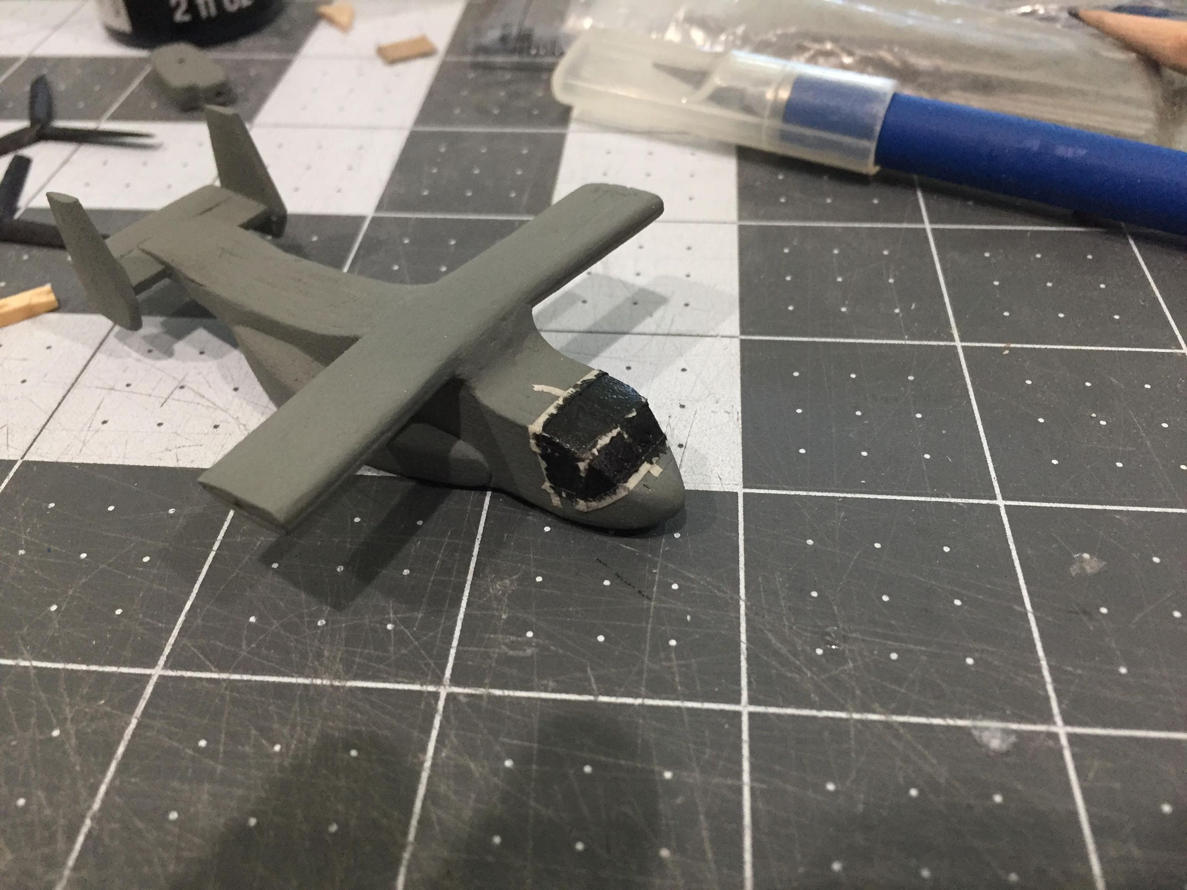 V-22 Osprey Military Aircraft Out of Popsicle Sticks : 10 Steps (with ...